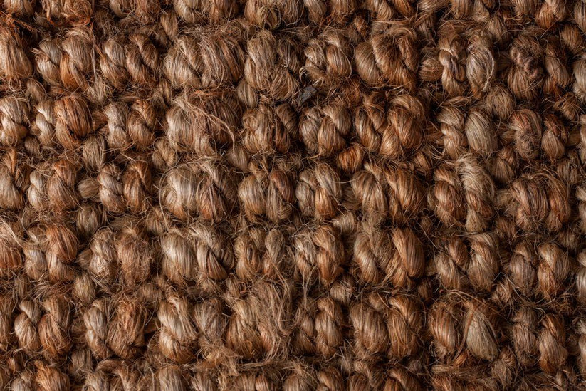 Custom Natural Hemp Boucle weave Rug