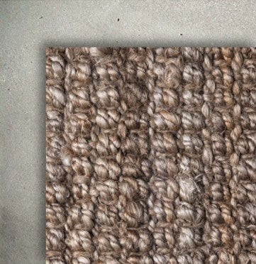Custom Natural Jute Boucle Weave Rug