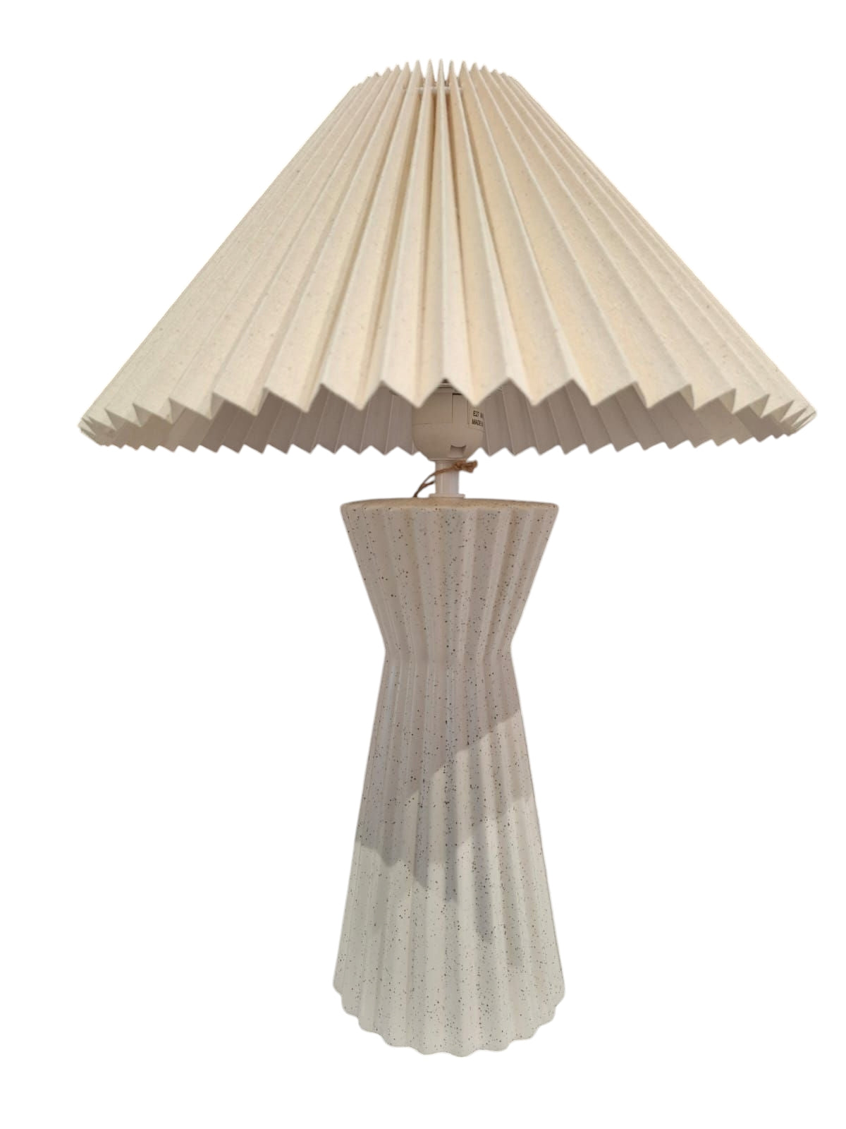 Riga Ribbed Table Lamp with Lamp Shade